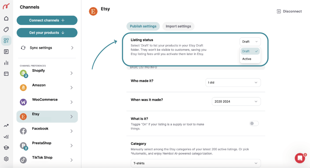 Etsy: this item is unavailable. How to solve this error.