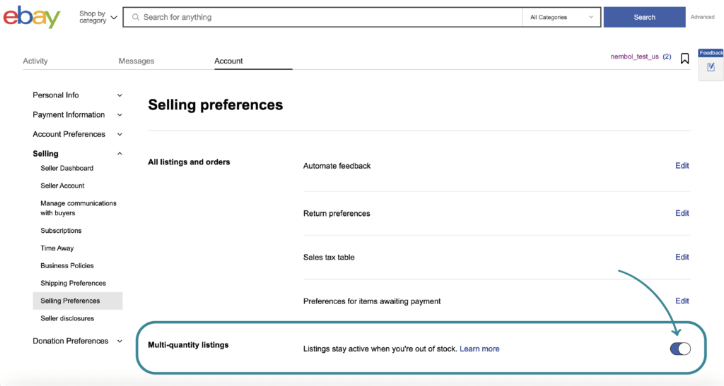 Solve eBay error of your listings being removed when they sell out